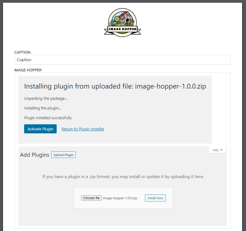 Documentation: Learn how to install and configure Image Hopper
