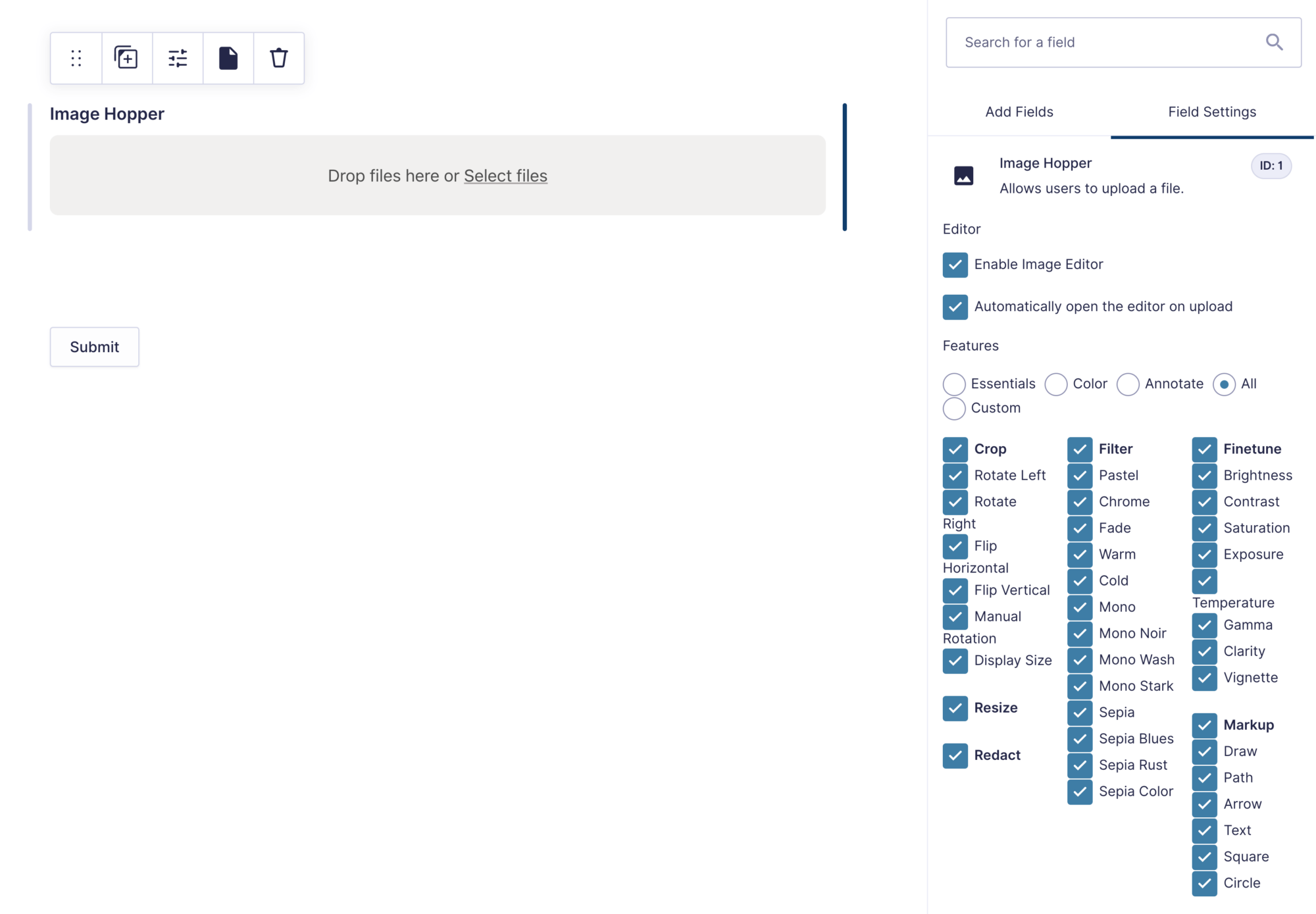 Editor Docs: Learn how to install and configure Image Hopper